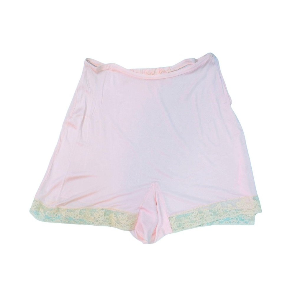 Vintage 1950s Tap Shorts Vanity Fair Pink Lace Slip P… - Gem